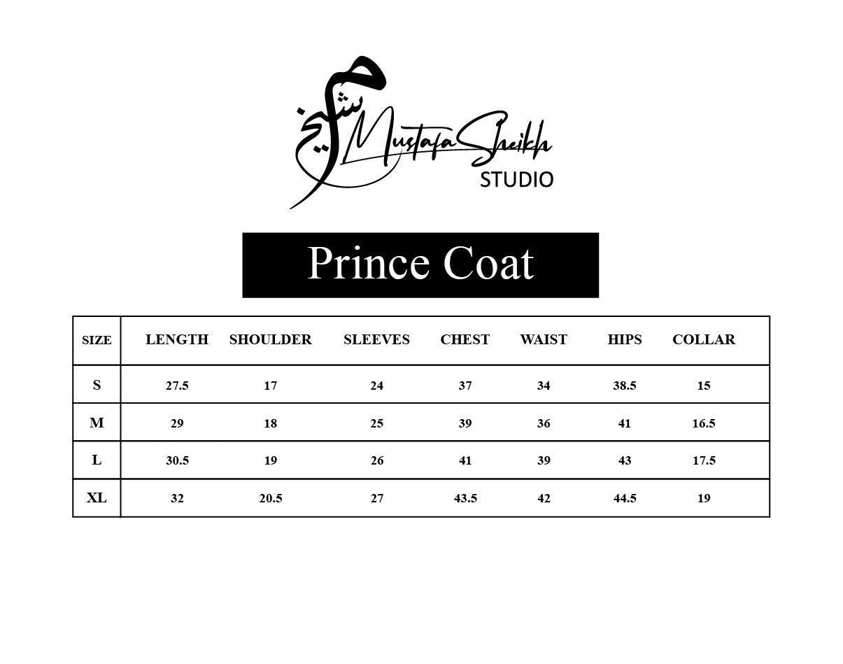 Zinc Blue Front Open Prince Coat – Mustafa Sheikh Studio